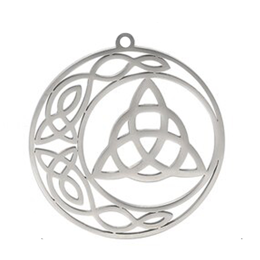Celtic Triquetra Trinity Cutout Side Knot Necklace – ArdraJewelry ...